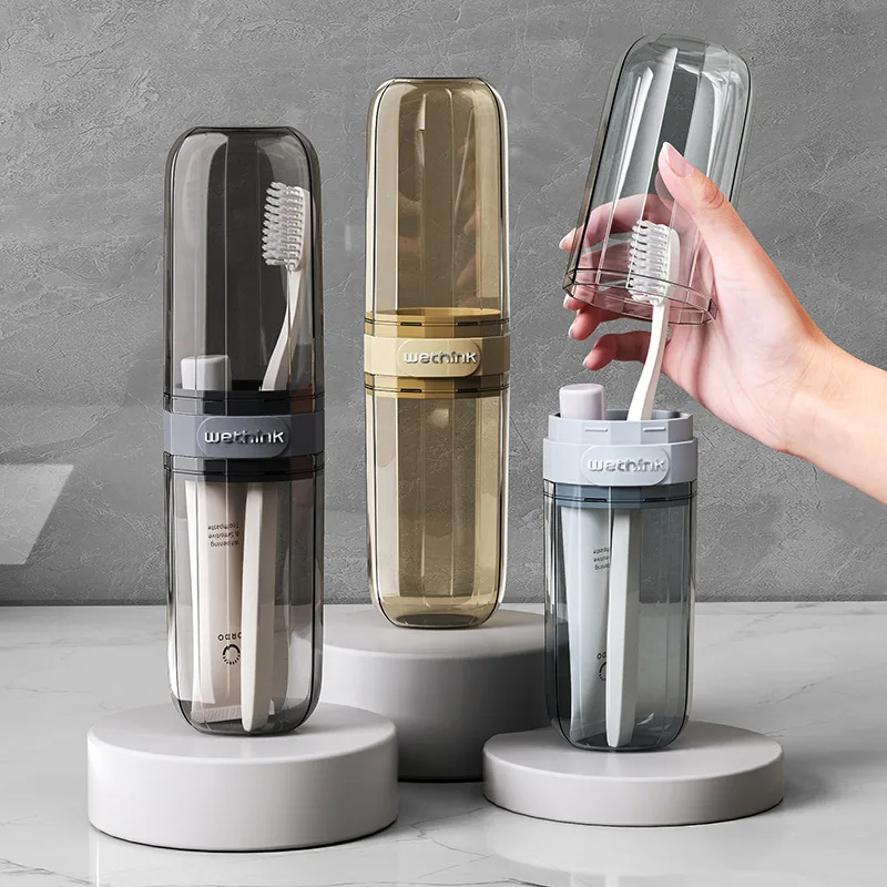 Transparent Toothbrush Travel Container - Flip In Cart