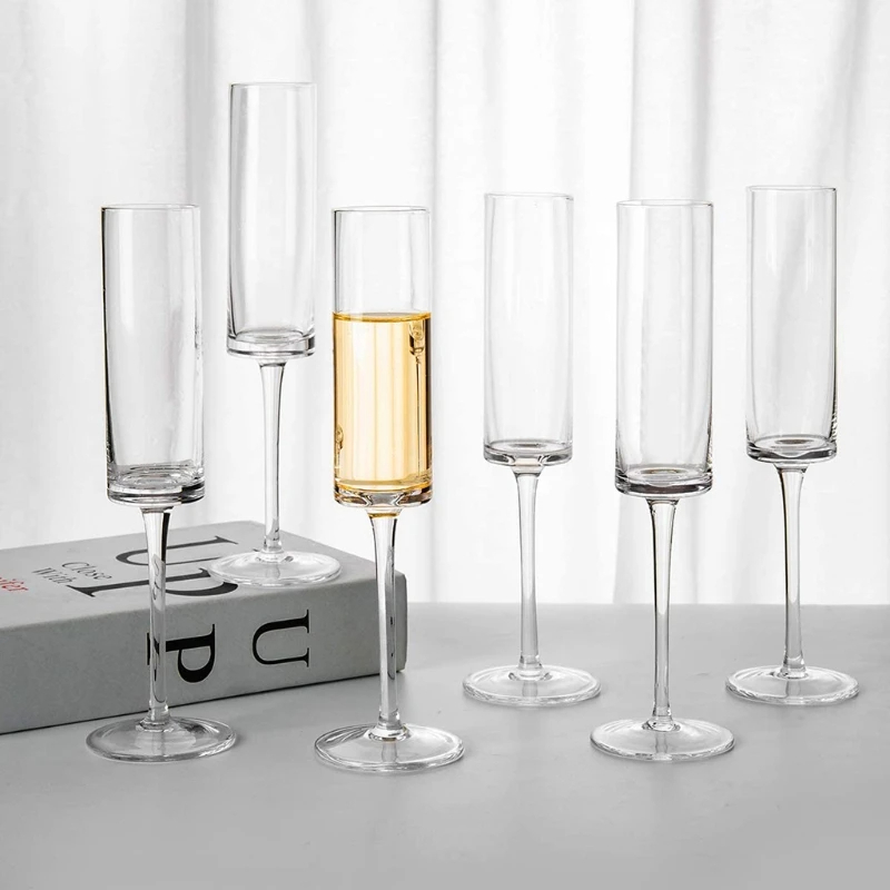 Crystal Flute Glass - Flip In Cart