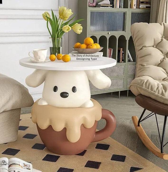 Cartoon Dog Side Table - Flip In Cart