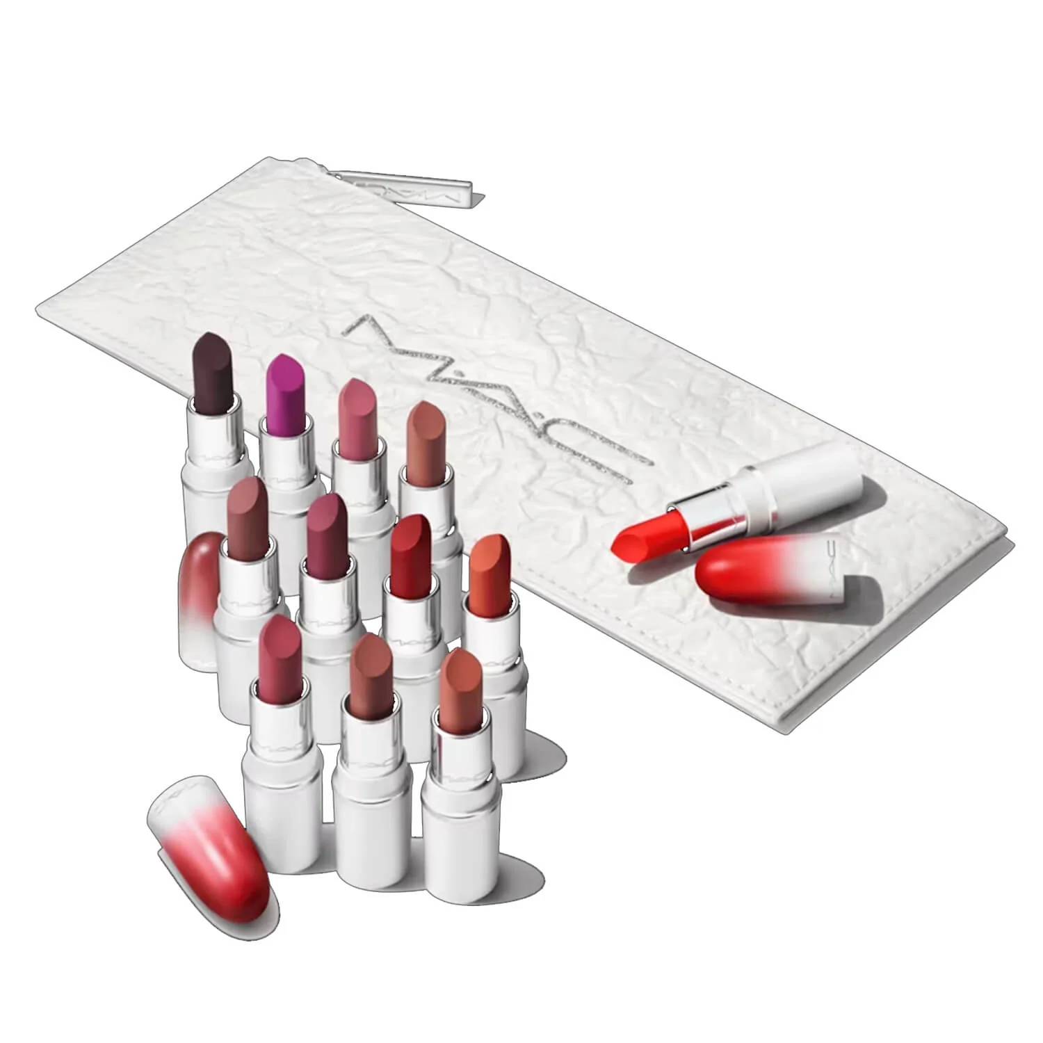 Mac Powder Kiss Lipstick Gift Set - Flip In Cart