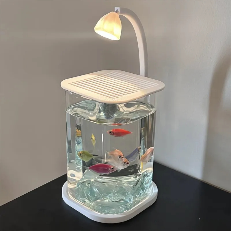 Desktop Fish Aquarium - Flip In Cart