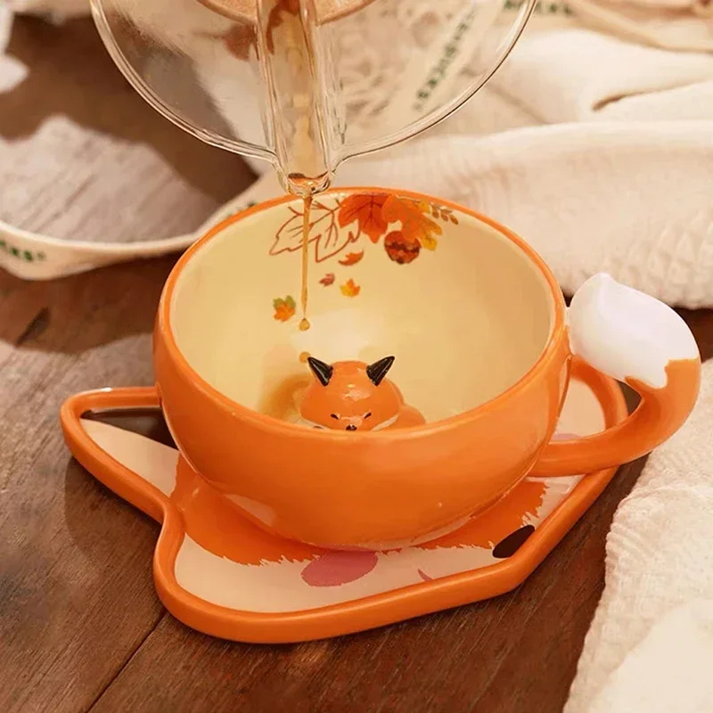 Peek A Look Fox Cup - Flip In Cart